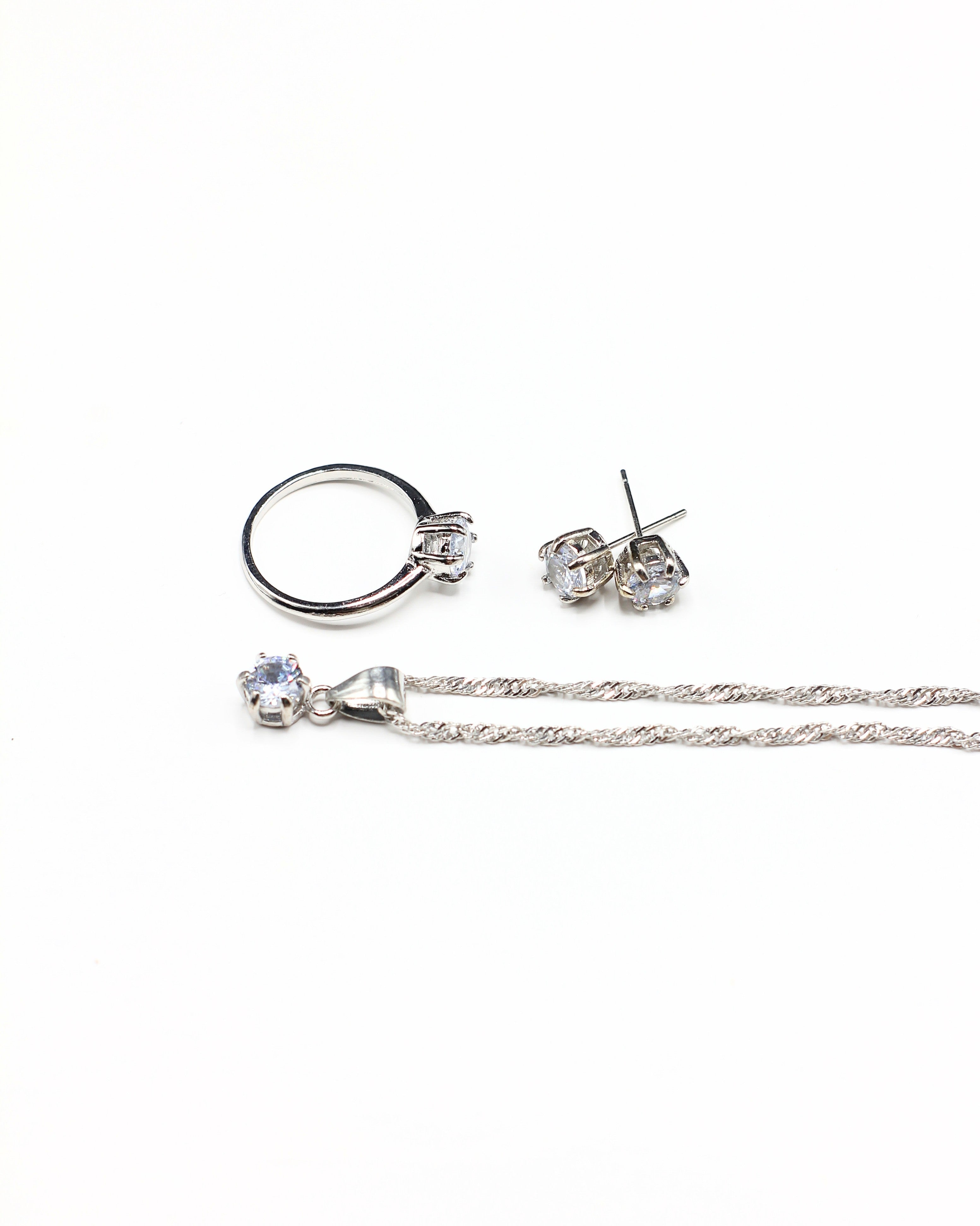 Silver Zircon Set – DANAID WORLD